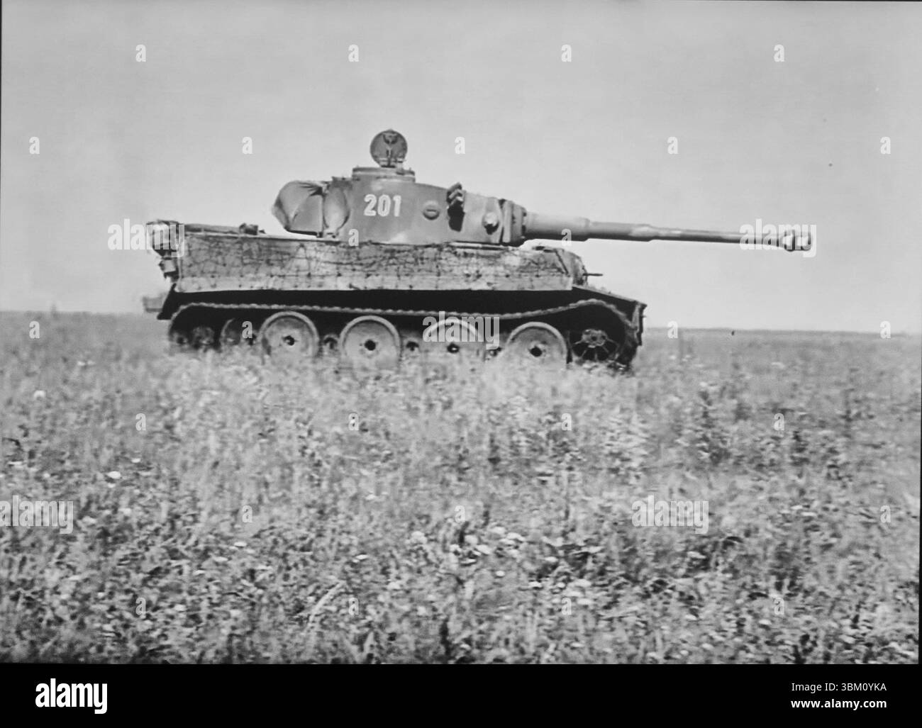 WW2 Screen B&W Still German Tiger Tank during the Kursk Offensive 1943 ...