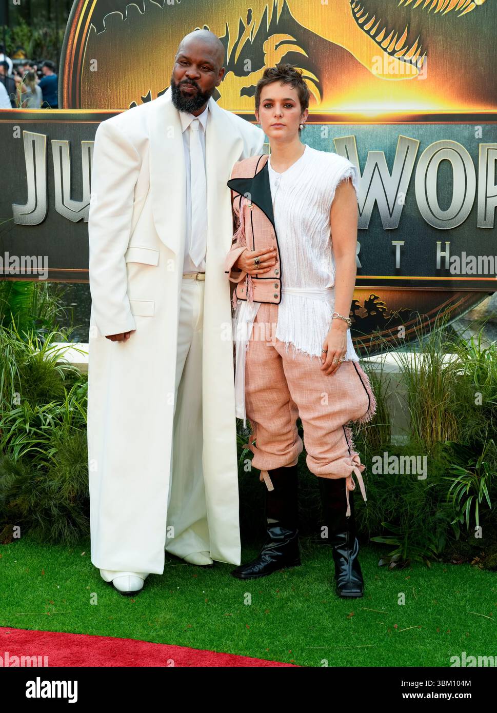 Bechir Sylvain, Philippine Velge during the Jurassic World Rebirth ...