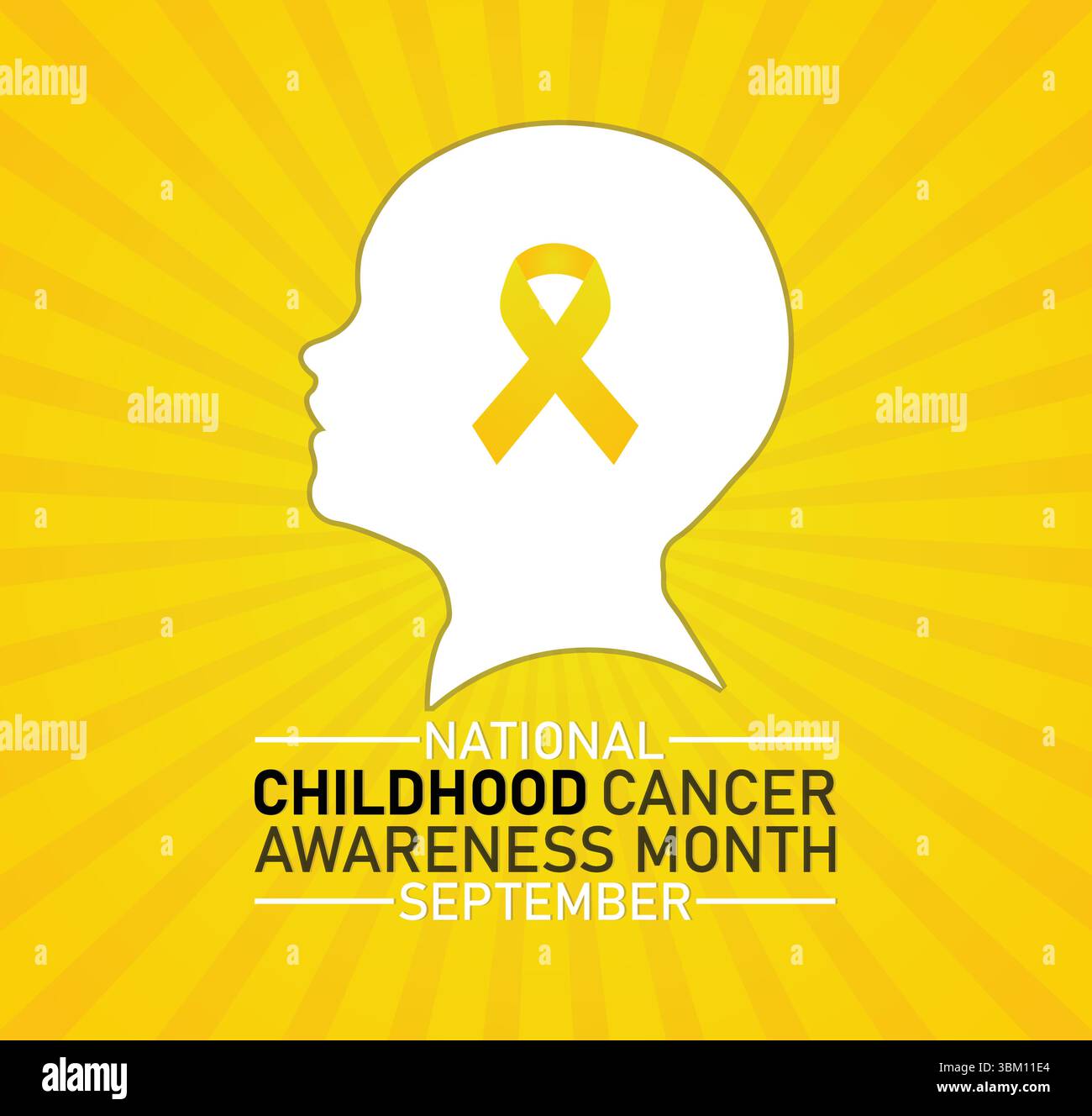 National Childhood Cancer Awareness Month. September. Holiday concept ...