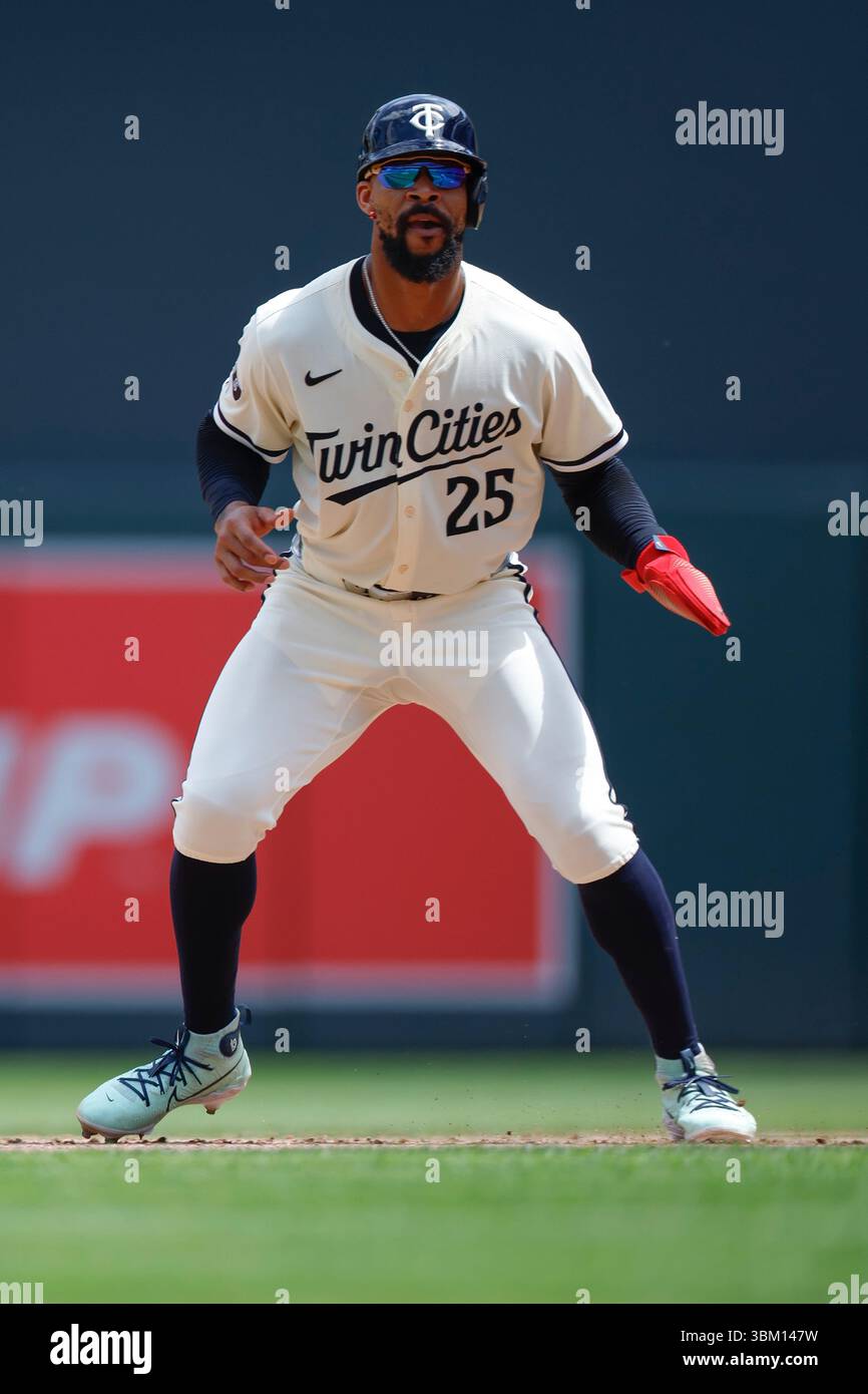 Minneapolis, United States. 22nd June, 2025. Byron Buxton #25 of the ...