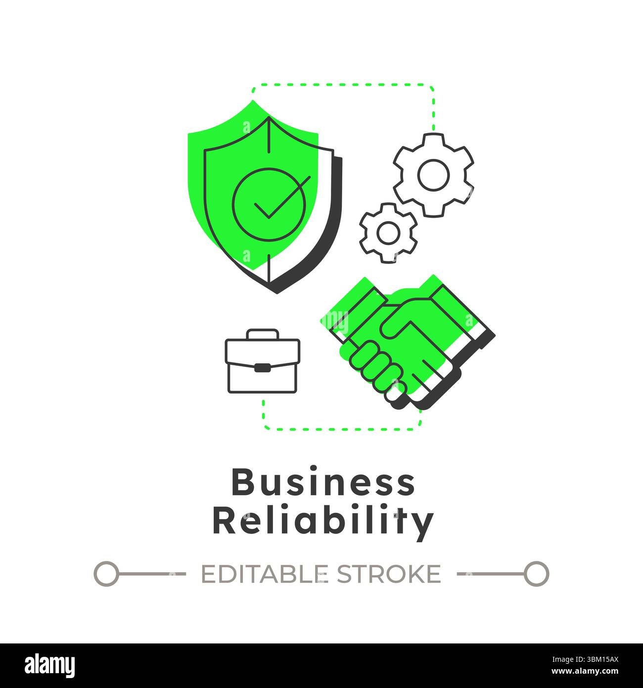 Business reliability modern linear concept icon Stock Vector Image ...