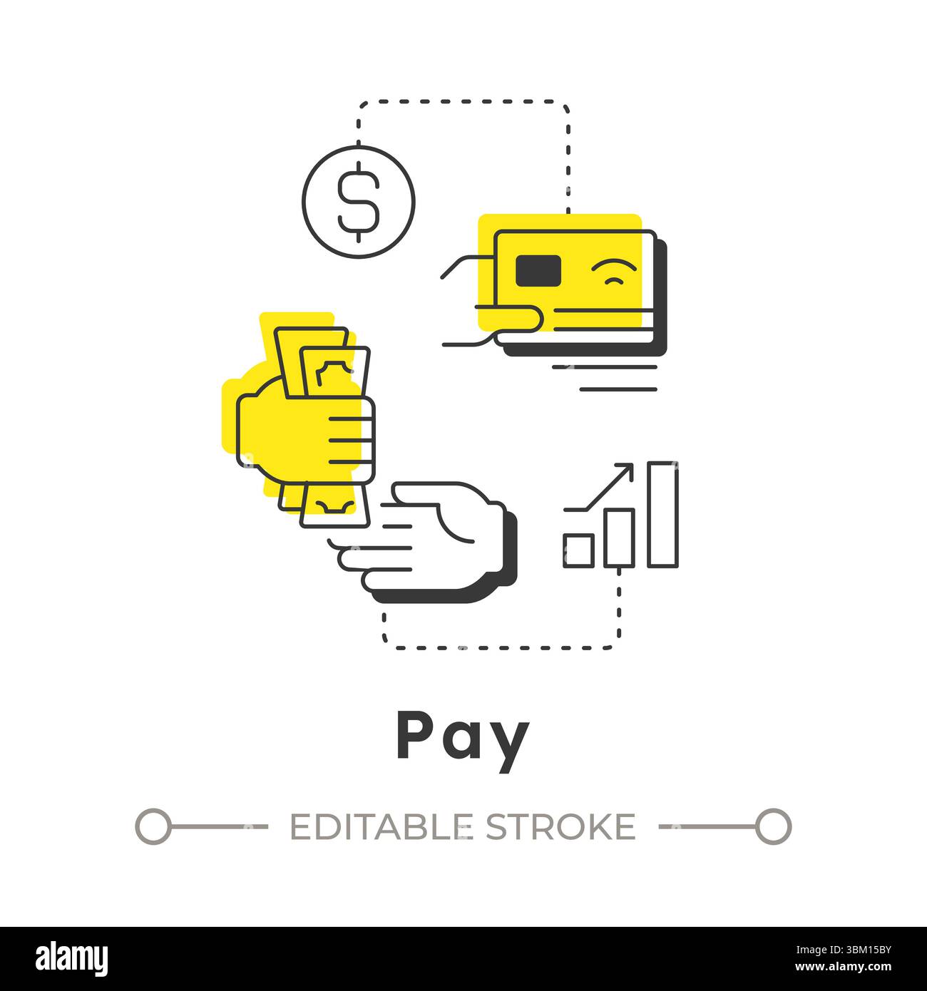 Pay modern linear concept icon Stock Vector Image & Art - Alamy