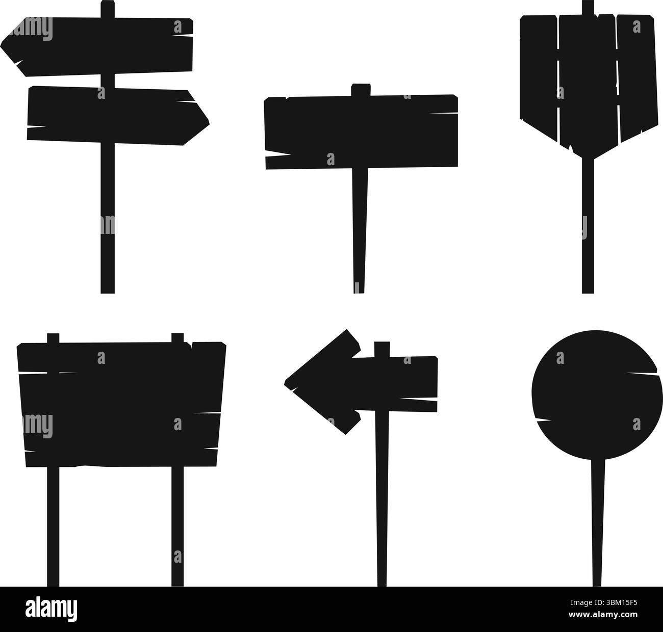 Roadside guidepost Black and White Stock Photos & Images - Alamy