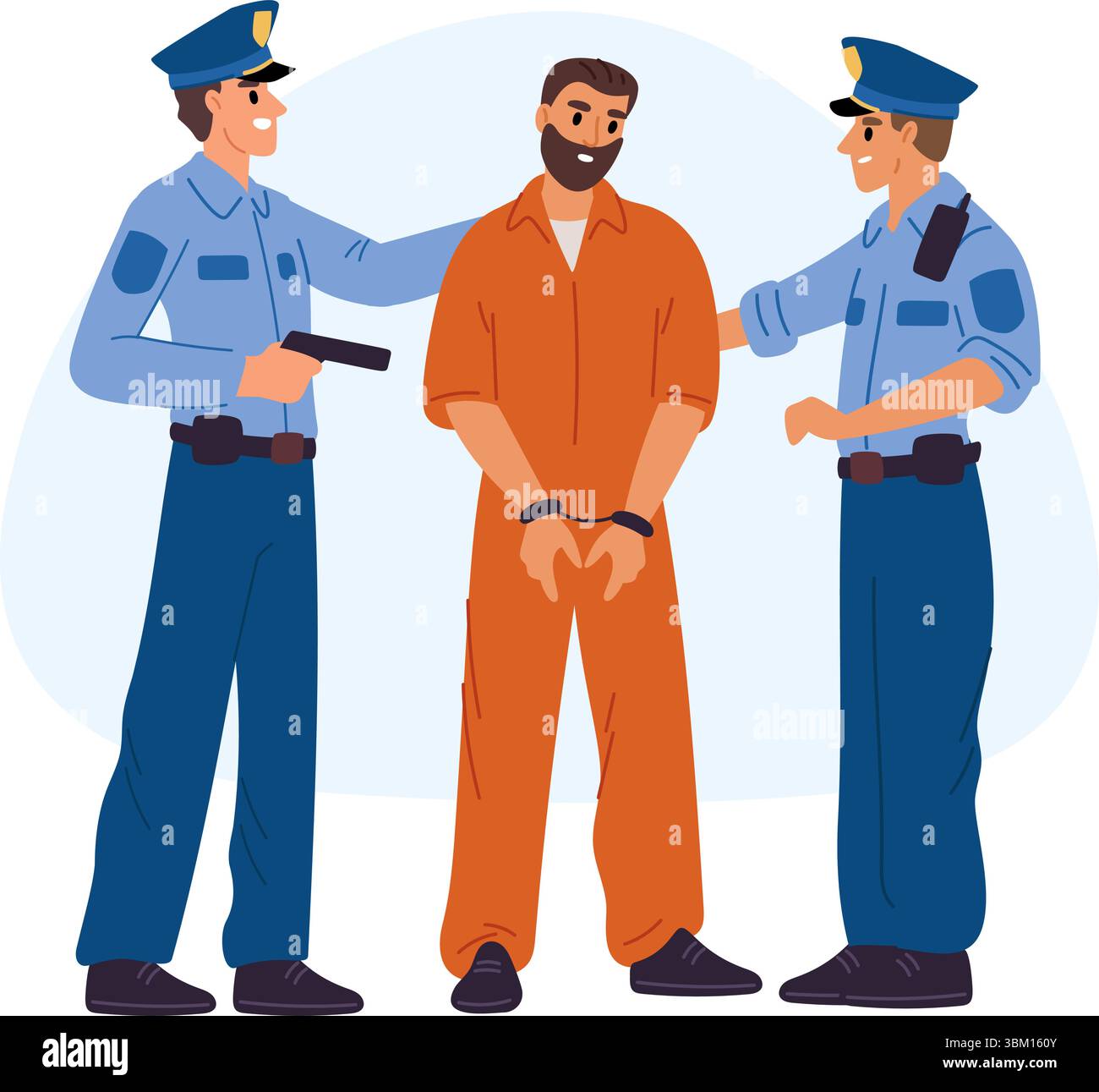 Apprehended by security Stock Vector Images - Alamy