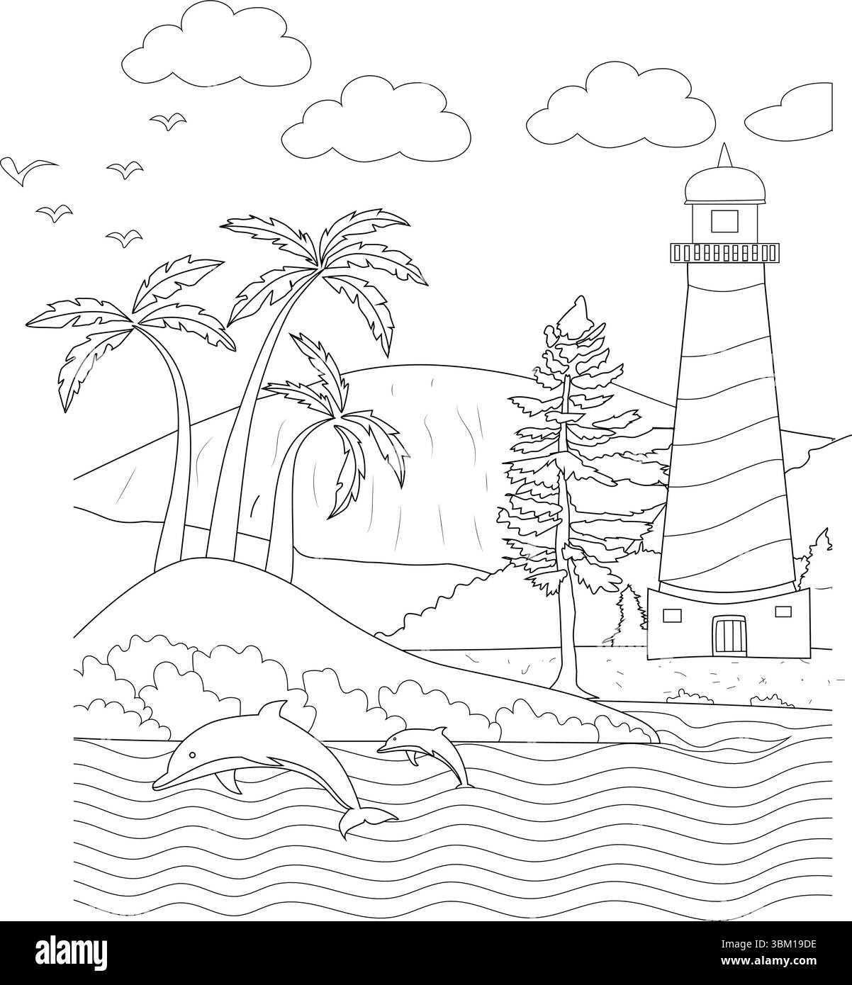 Tranquil scene depicts Cut Out Stock Images & Pictures - Alamy