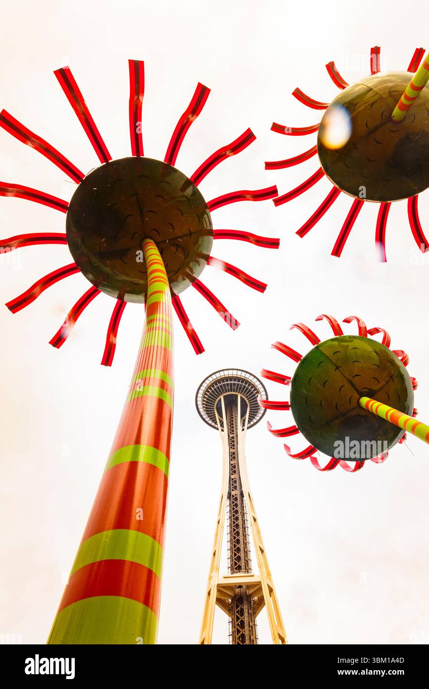 Sonic Bloom, a 2013 solar powered sculpture by Dan Corson near the ...