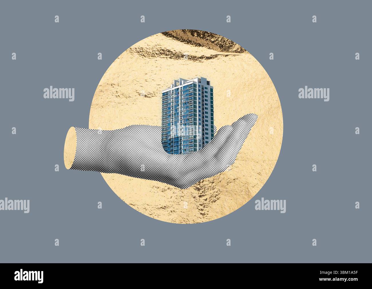 Office halftone collage business hi-res stock photography and images ...