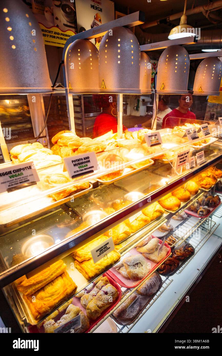 Piroshky bakery, Pike Place Market, Seattle, Washington State, USA ...