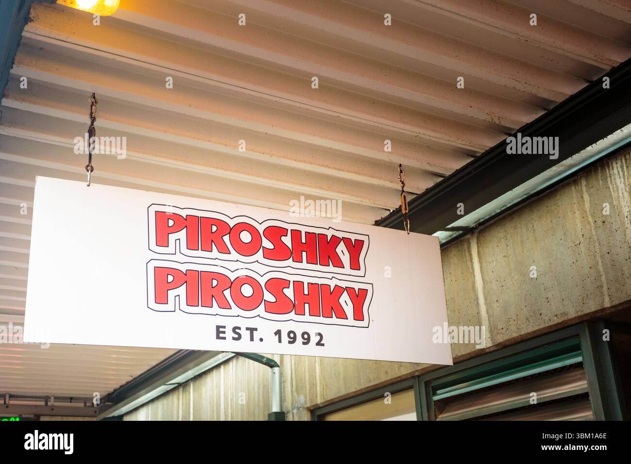 Piroshky bakery, Pike Place Market, Seattle, Washington State, USA ...