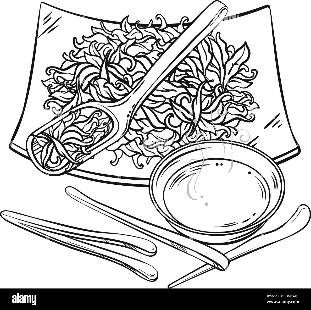 Wood cup line art Stock Vector Images - Alamy