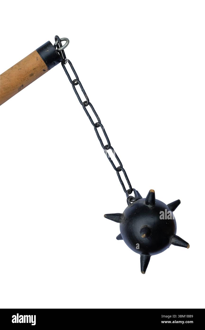 Decorative Morgenstern Medieval Weapon or Mace with Spikes. Isolated ...
