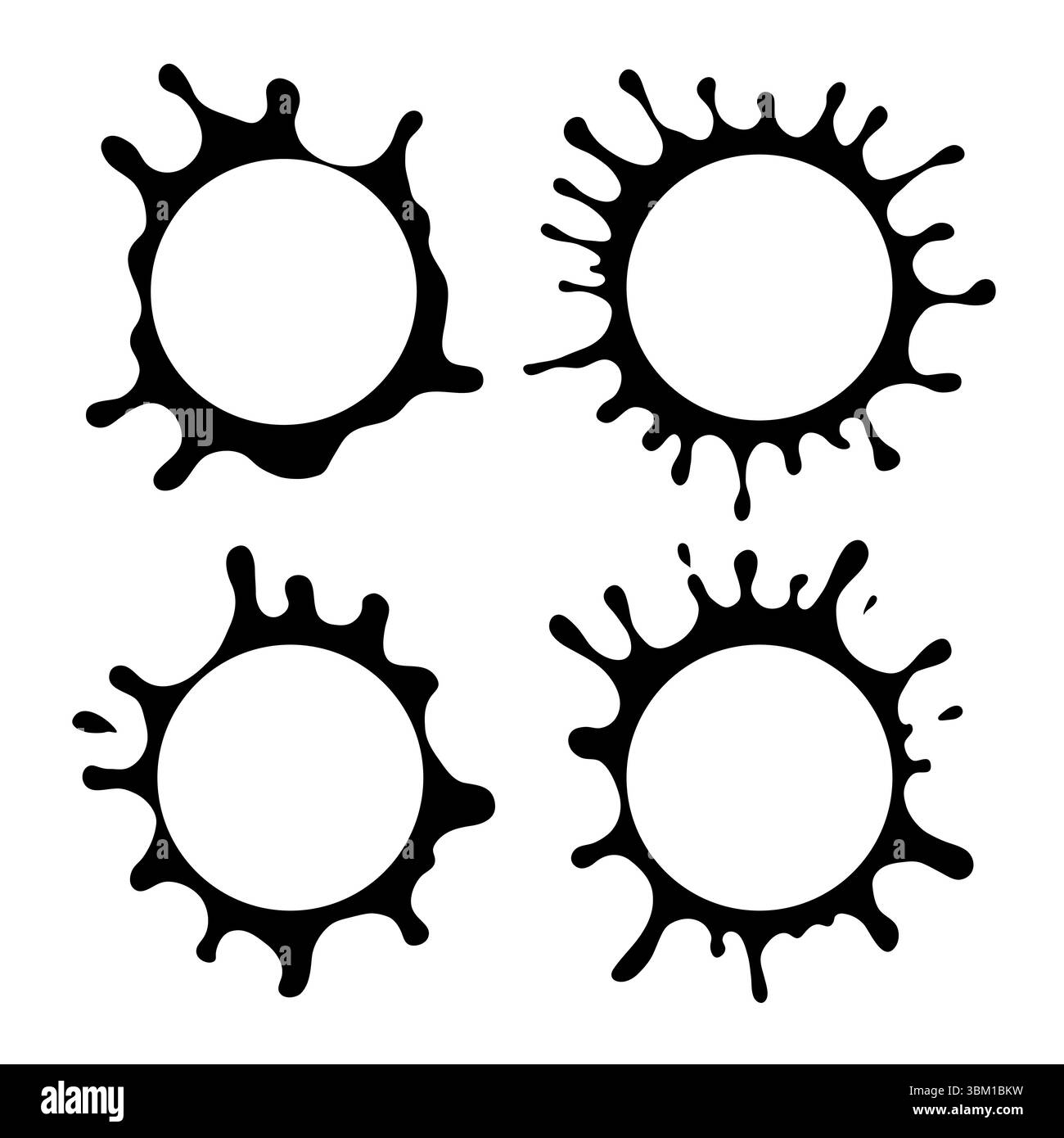 Ink explosion set banner Stock Vector Images - Alamy