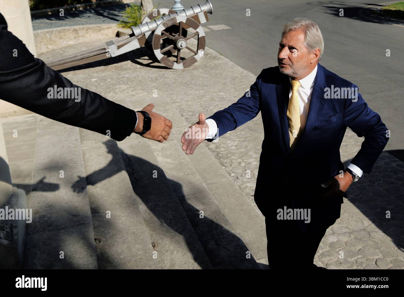 The European Union special envoy for Cyprus Johannes Chan arrives at ...