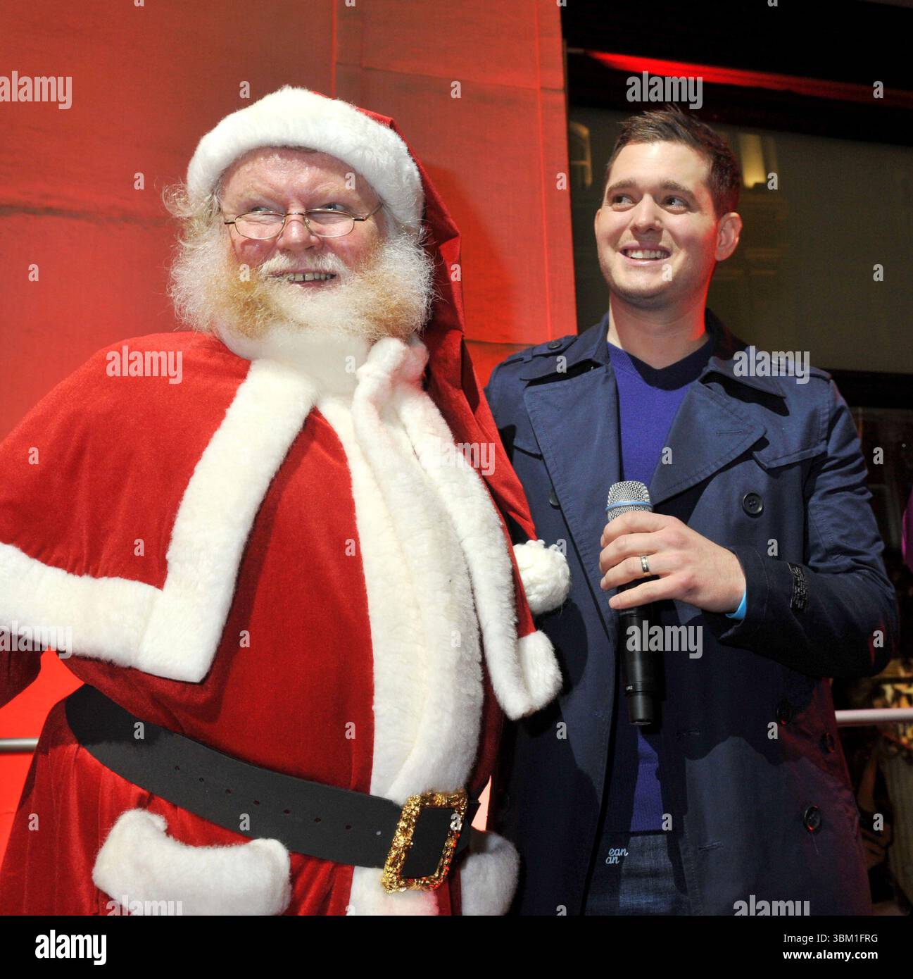 Michael Buble at the Grafton Street Christmas lights ceremony in Dublin ...