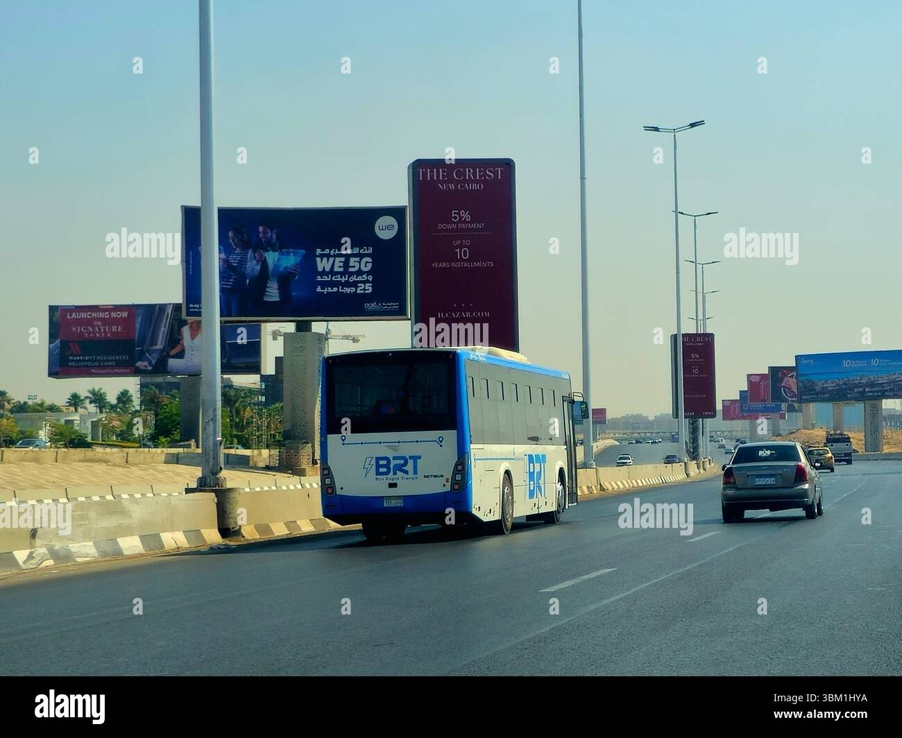 Cairo, Egypt, June 20 2025: The Bus Rapid Transit (BRT) project is ...