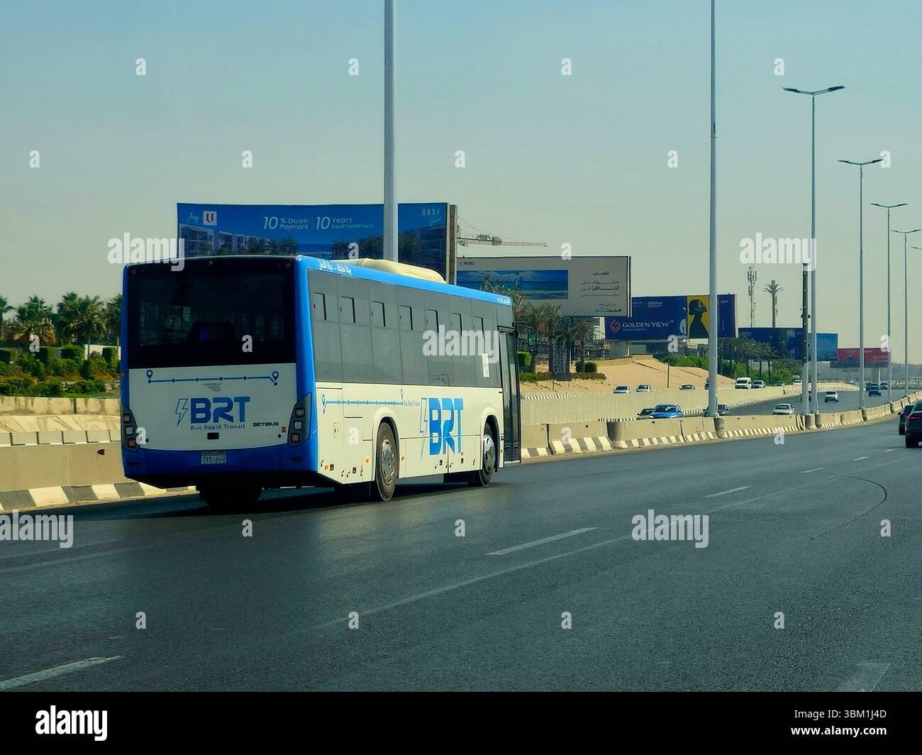 Cairo, Egypt, June 20 2025: The Bus Rapid Transit (BRT) project is ...