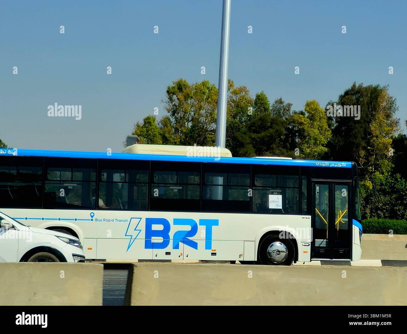 Cairo, Egypt, June 20 2025: The Bus Rapid Transit (BRT) project is ...