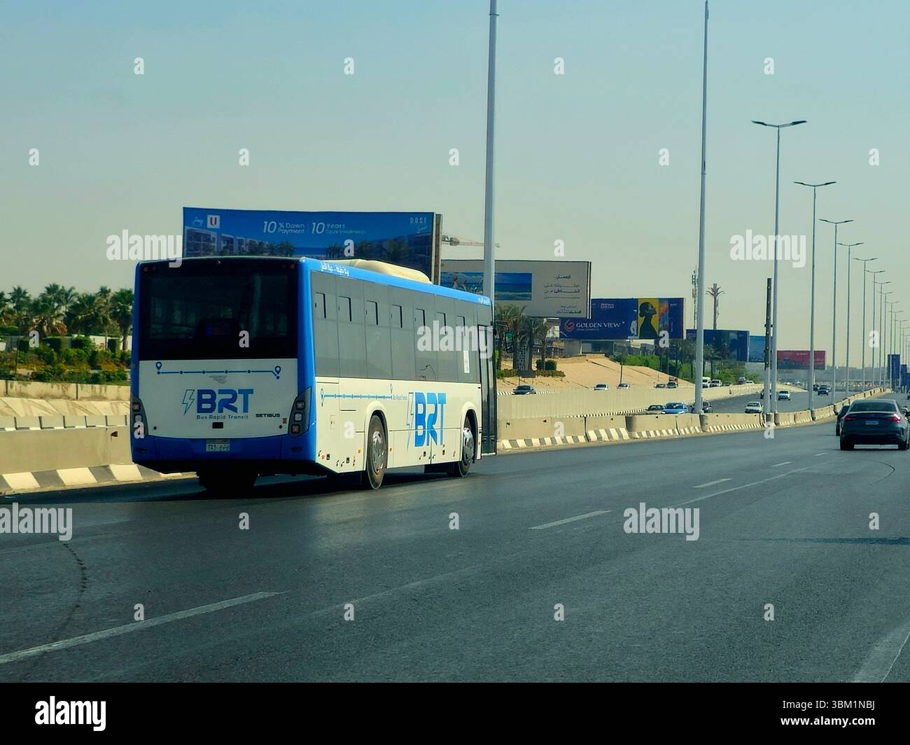 Cairo, Egypt, June 20 2025: The Bus Rapid Transit (BRT) project is ...