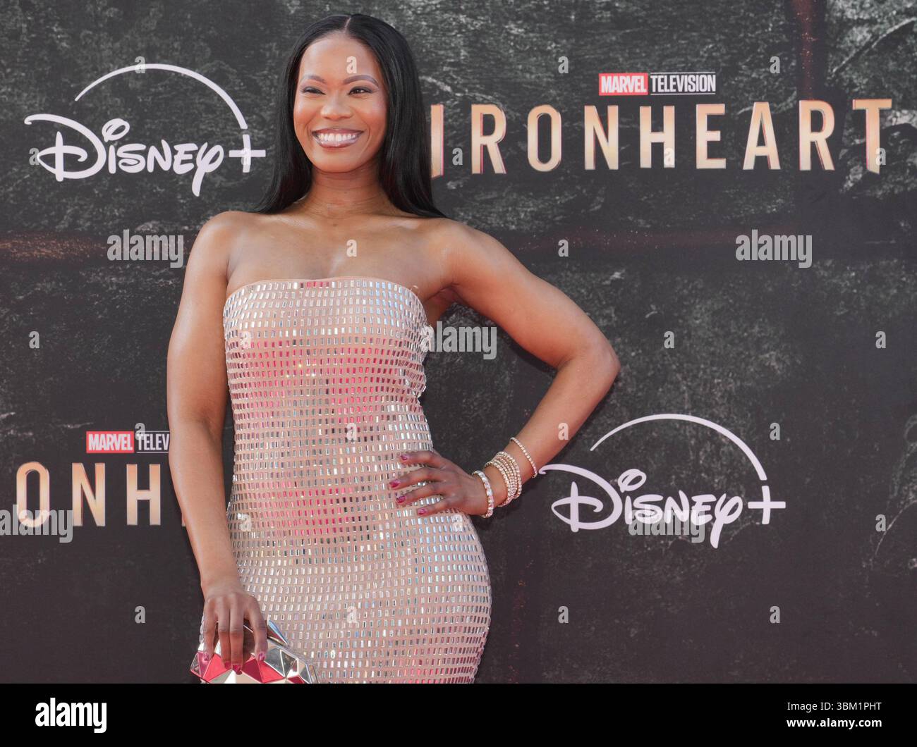 Anji White arrives at the Marvel Television's IRONHEART Los Angeles Fan ...