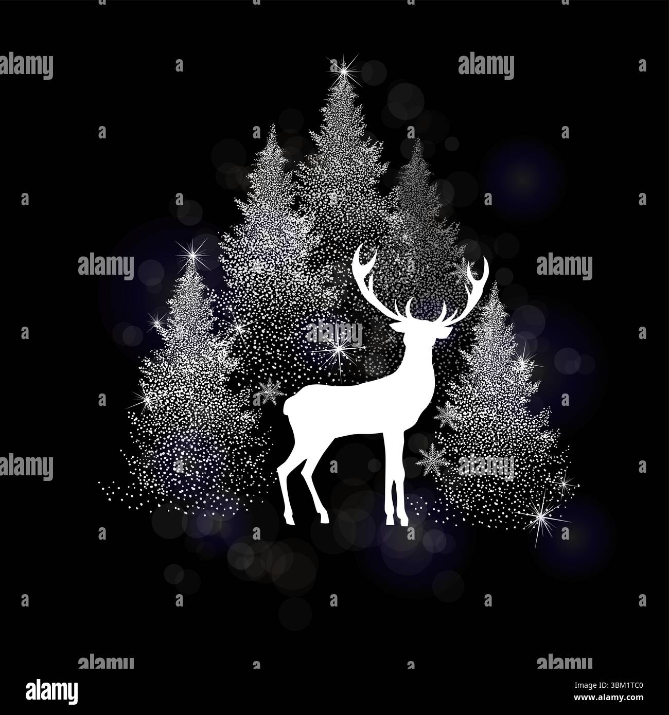 Luxury Christmas and Happy New Year holiday cover template. Design for ...
