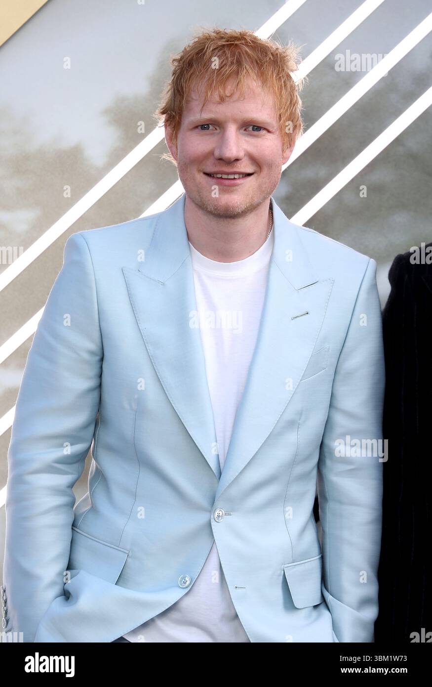 Ed Sheeran attends the F1 The Movie European premiere at Cineworld ...