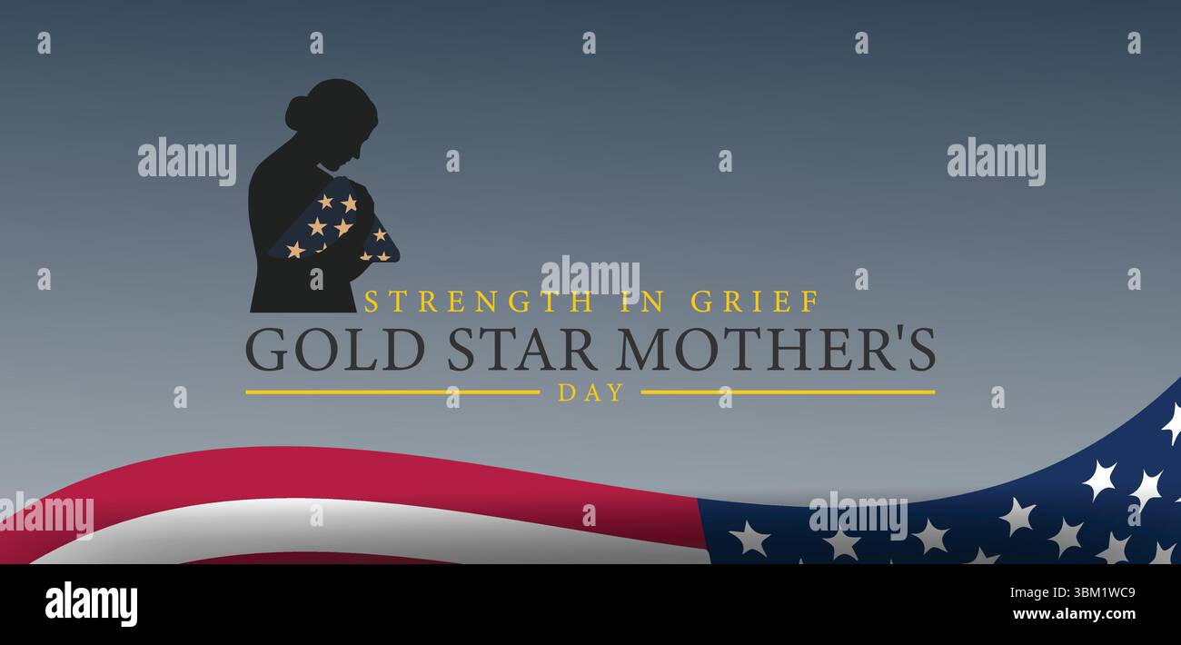 Honoring Sacrifice The Legacy of Gold Star Mothers Day Stock Vector ...