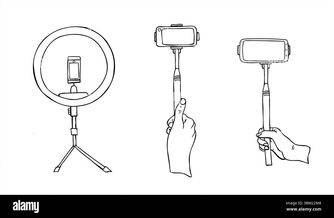 Filming on set Stock Vector Images - Alamy