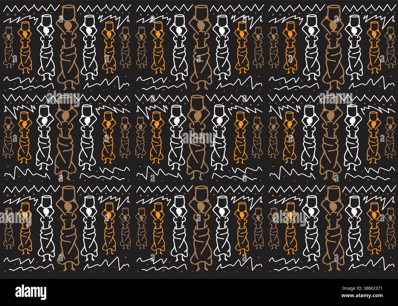 African Bogolan printed fabric Stock Vector Image & Art - Alamy