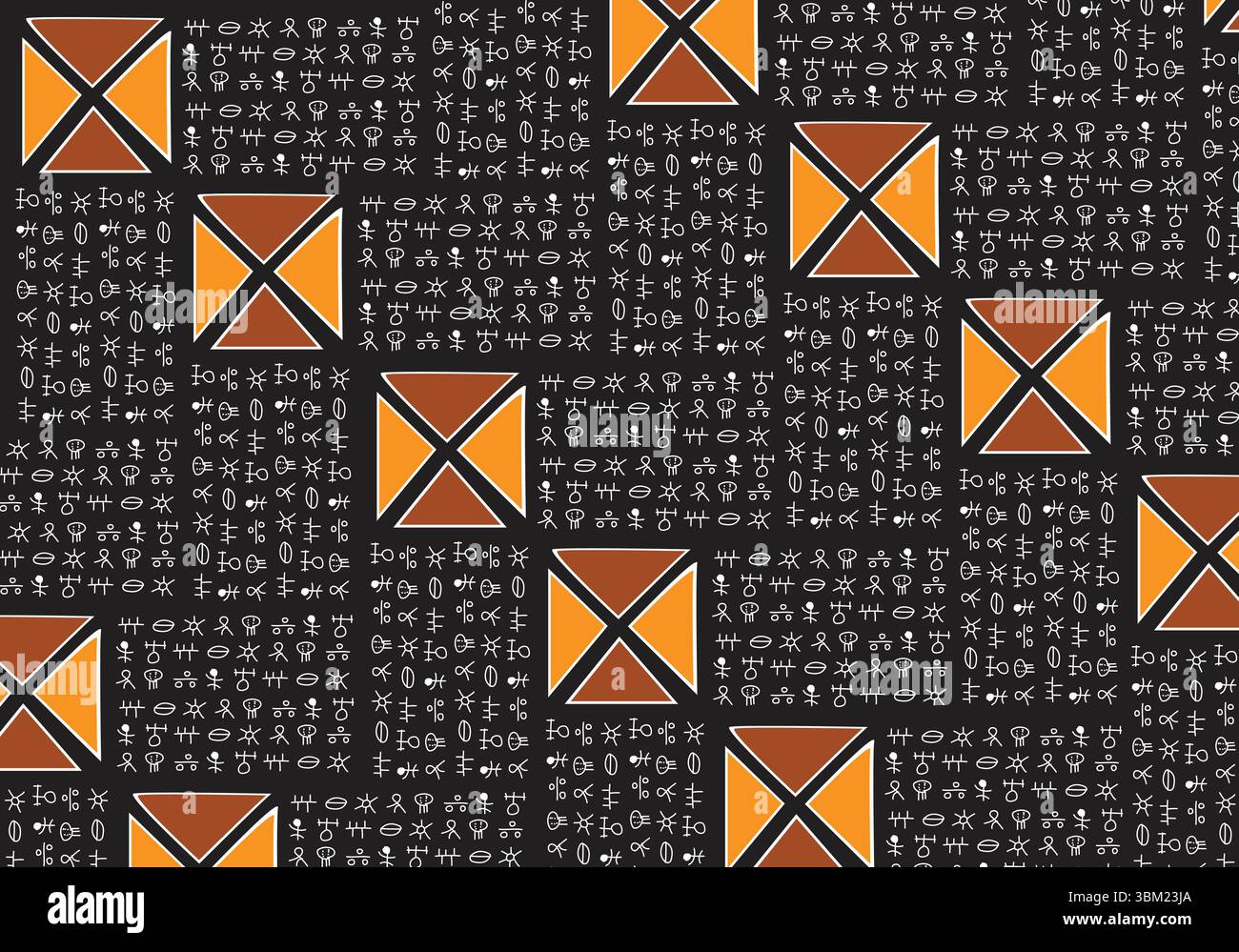 African Bogolan printed fabric Stock Vector Image & Art - Alamy