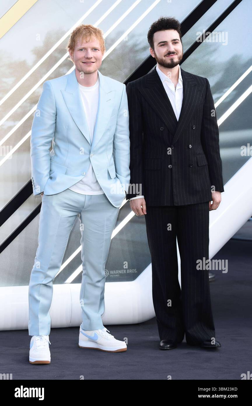 Ed Sheeran und Blake Slatkin bei der Europapremiere des Kinofilms F1 ...