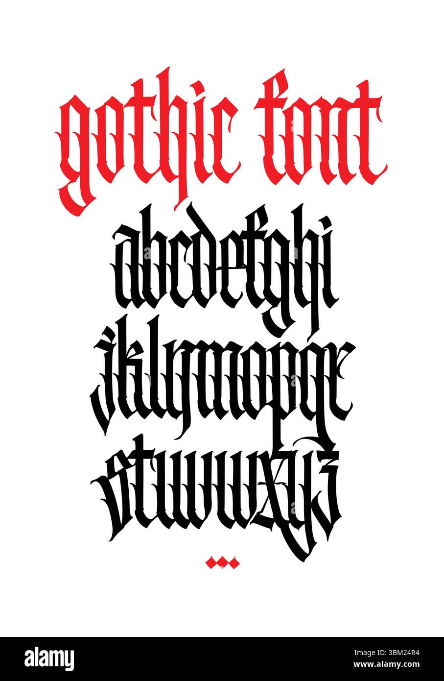 Elegant serif calligraphy font Cut Out Stock Images & Pictures - Alamy