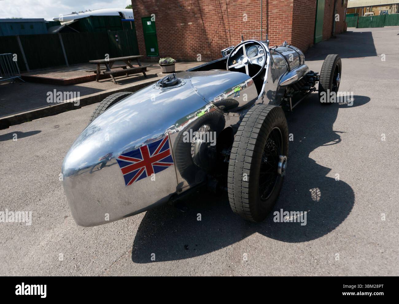 Three-quarters Rear view of the Napier-Railton, on display during the ...