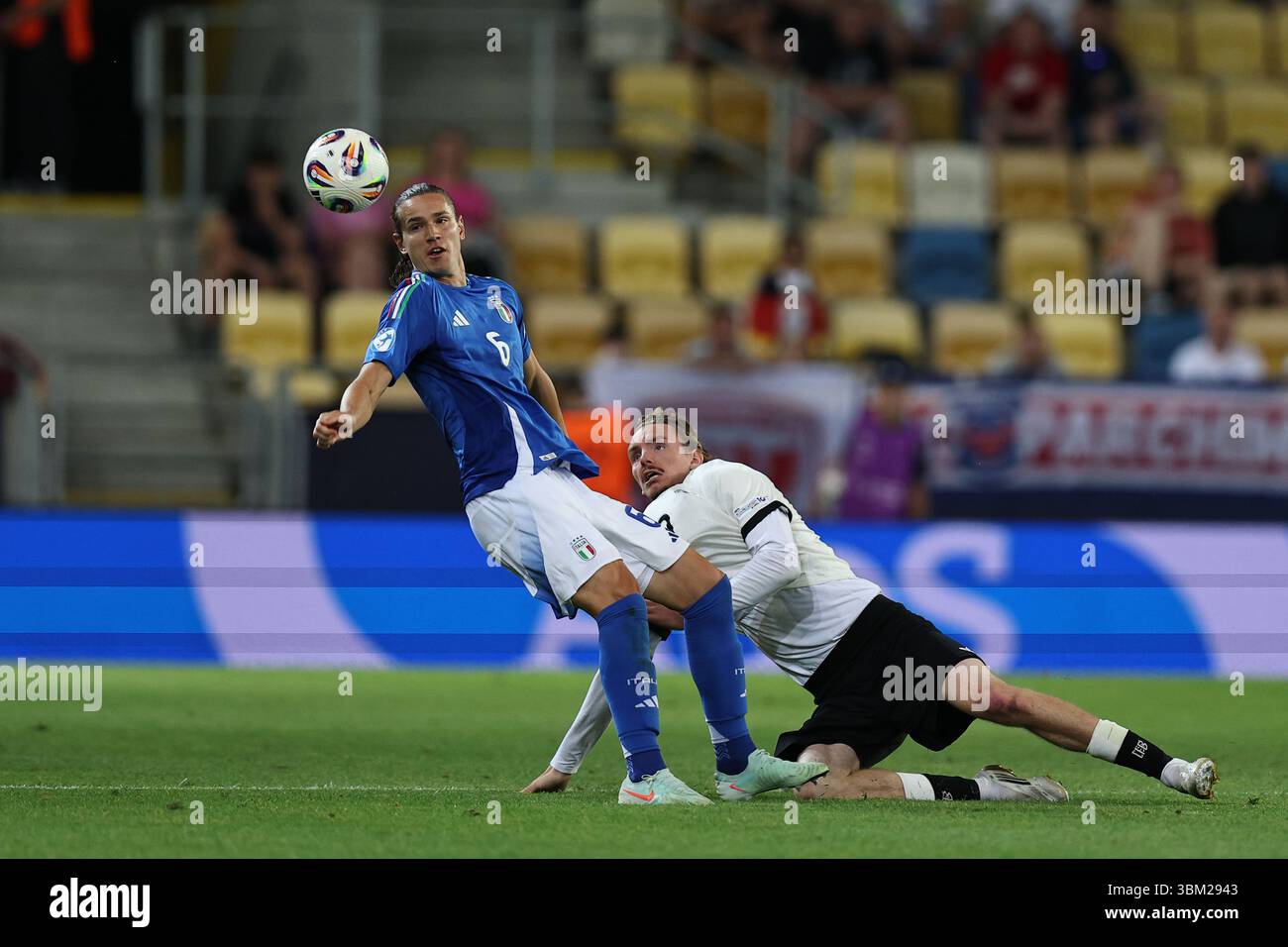 Daniele Ghilardi (Italy U21)Nick Woltemade (Germany U21) during the UEFA Under 21 Slovakia 2025 ...