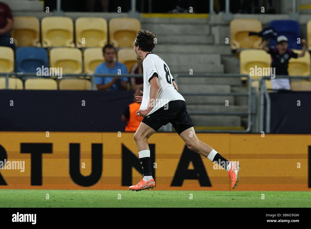 Merlin Rohl (Germany U21) celebrates after scoring his teams third goal ...