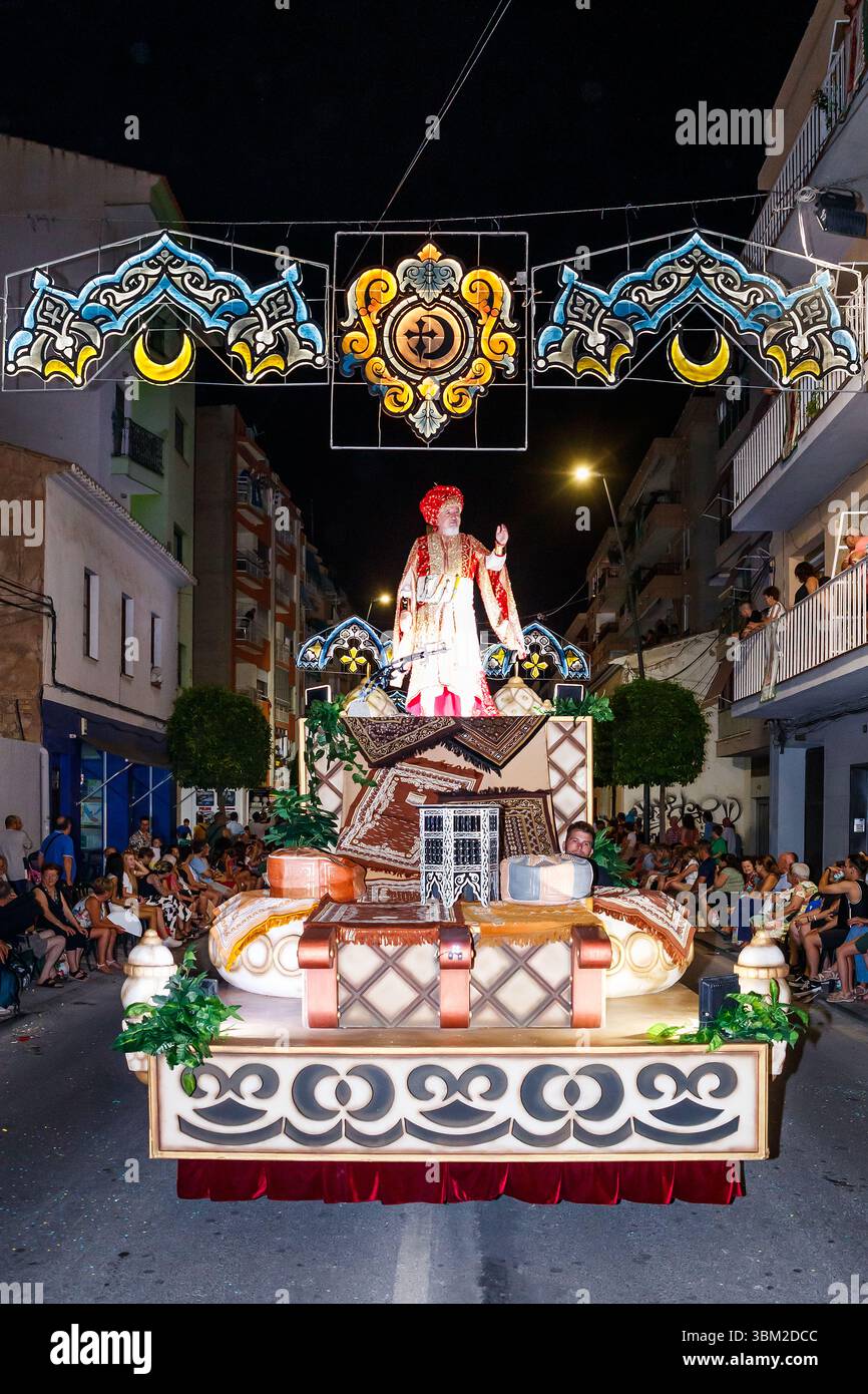 Captain of the Moors Pakkos in Villajoyosa Stock Photo - Alamy