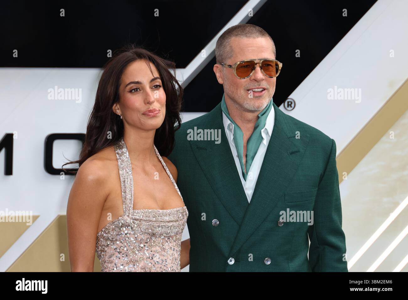 Ines de Ramon and Brad Pitt, F1 The Movie - European Premiere ...