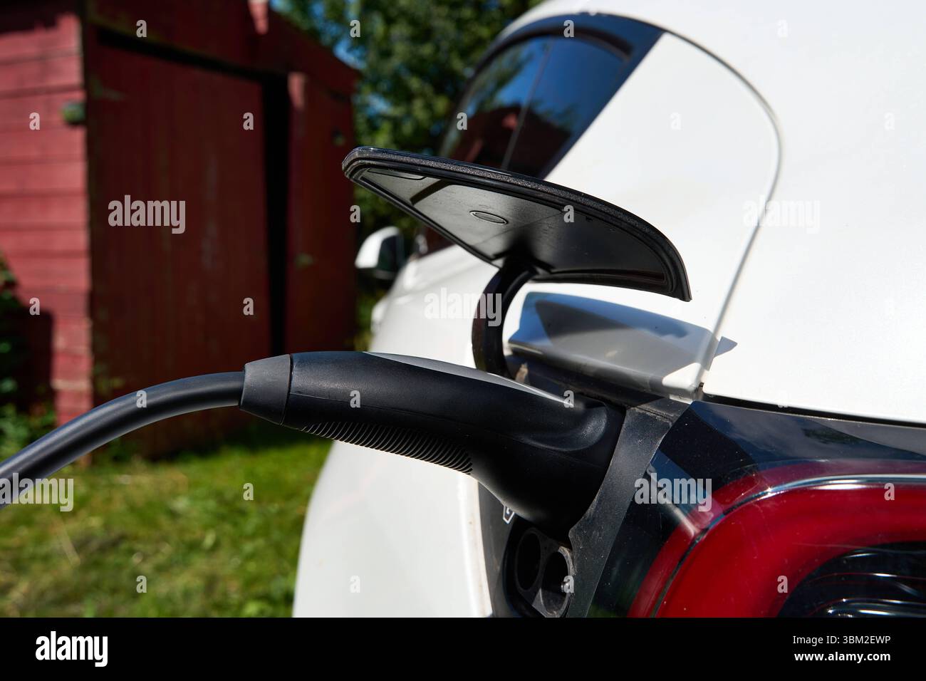 Bavaria, Germany - June 24, 2025: Detailed view of a Tesla Model Y ...