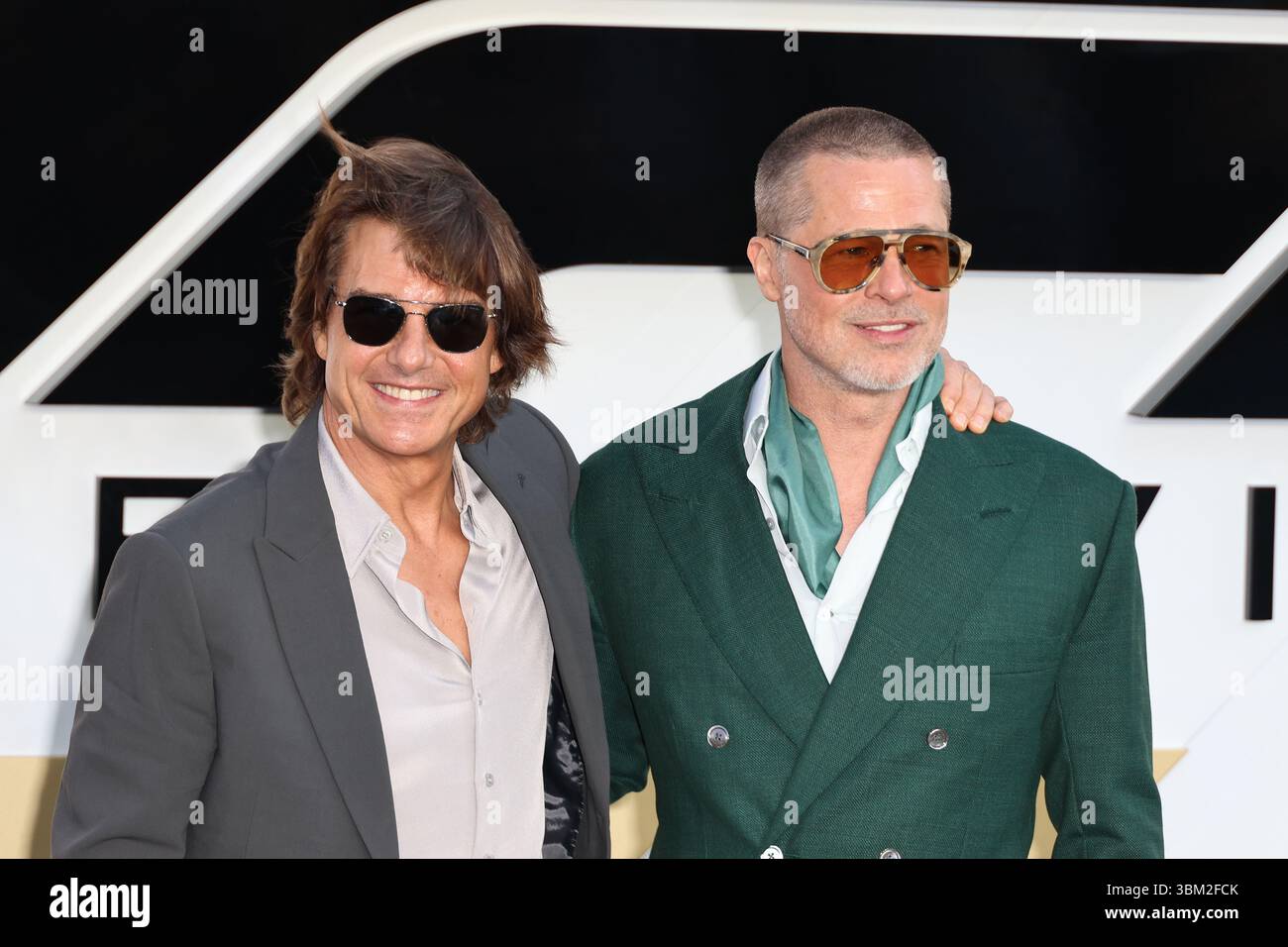 Tom Cruise and Brad Pitt, F1 The Movie - European Premiere, Leicester ...