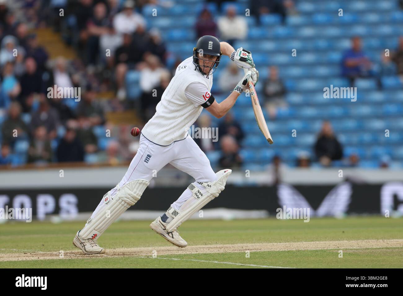 England's Zak Crawley batting during day five of the First Rothesay ...
