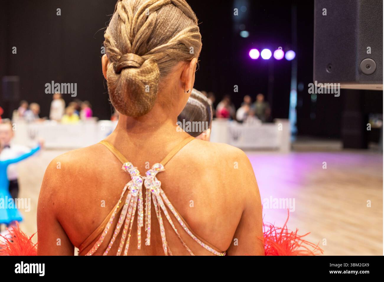 beautiful stylish hairstyle for ballroom dancing for the tournament ...