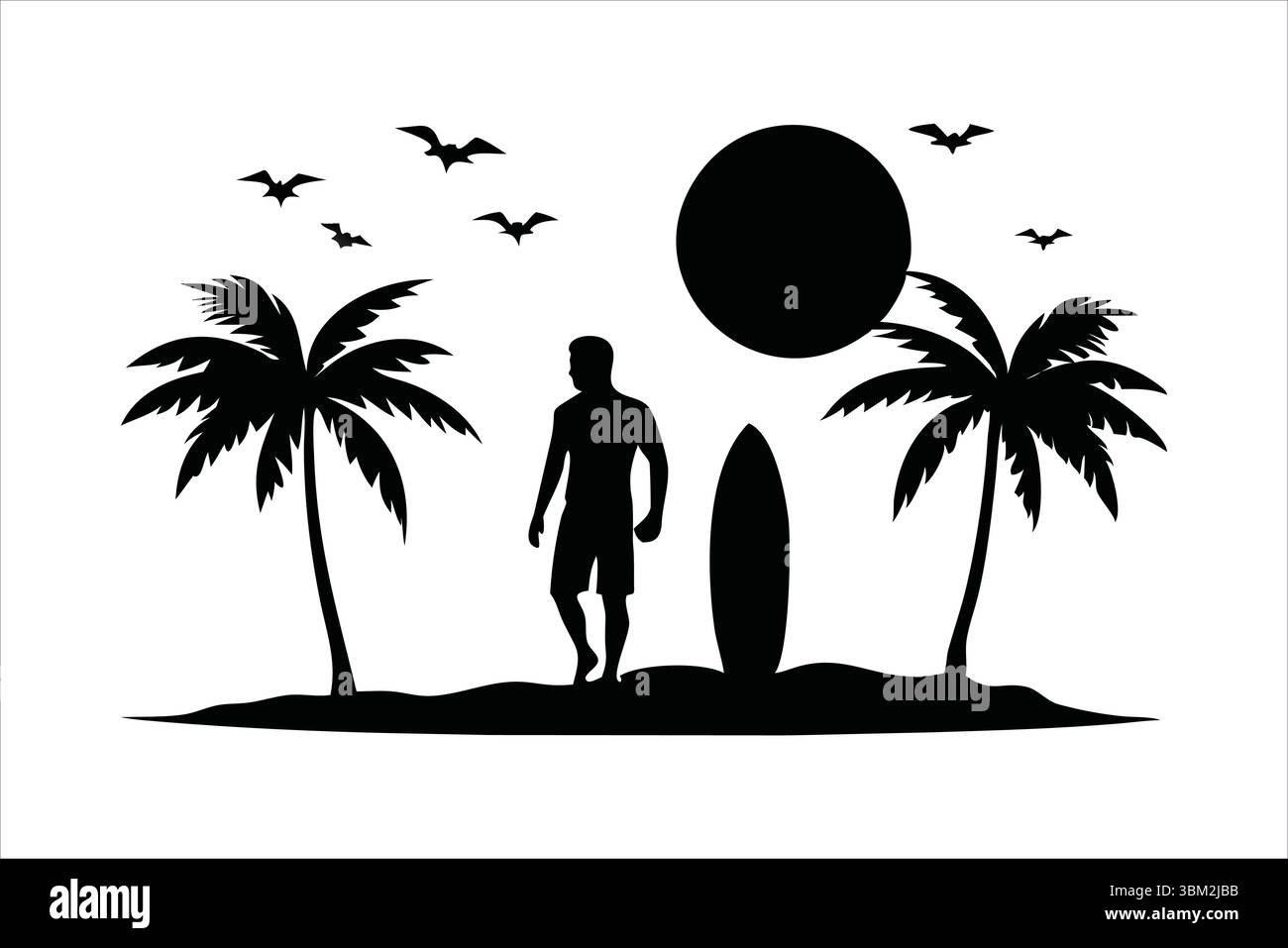 Ocean adventure scene vector vectors Stock Vector Images - Alamy