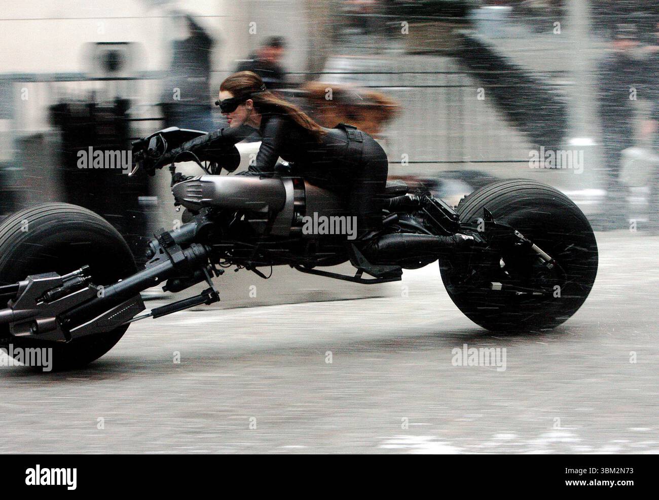 Anne Hathaway's stunt double on the set of The Dark Knight Rises in New ...