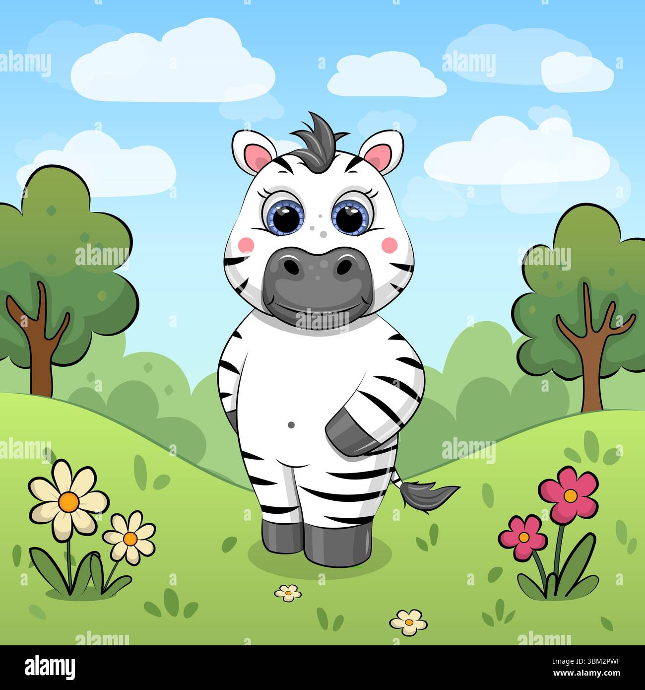 Zebra grass garden Stock Vector Images - Alamy