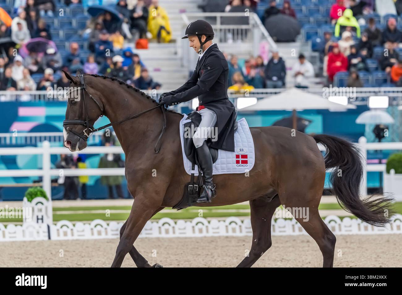 PETER T FLARUP (DEN) rides FASCINATION in the Equestrian Eventing ...