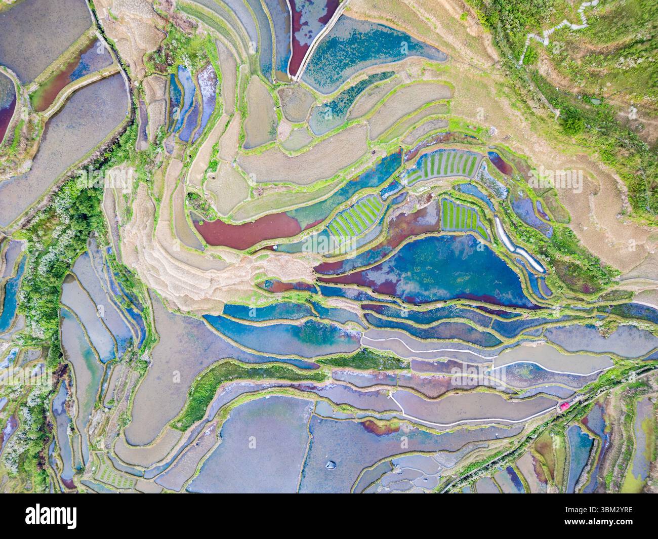 China's UNESCO Hani Rice Terraces, Yunnan, with a Panoramic View of the ...