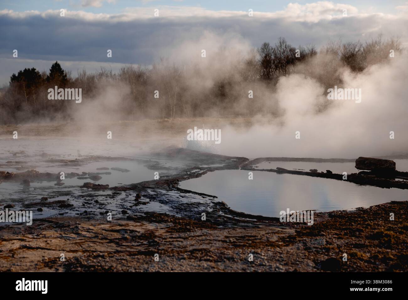The hot springs and geysers in Iceland Stock Photo - Alamy