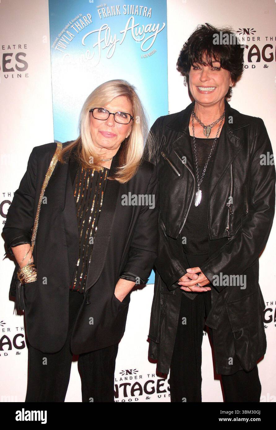 Nancy Sinatra and Tina Sinatra at the opening night of 'Come Fly Away ...