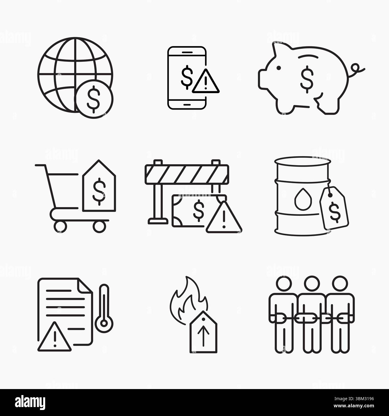 Crisis commerce Stock Vector Images - Alamy