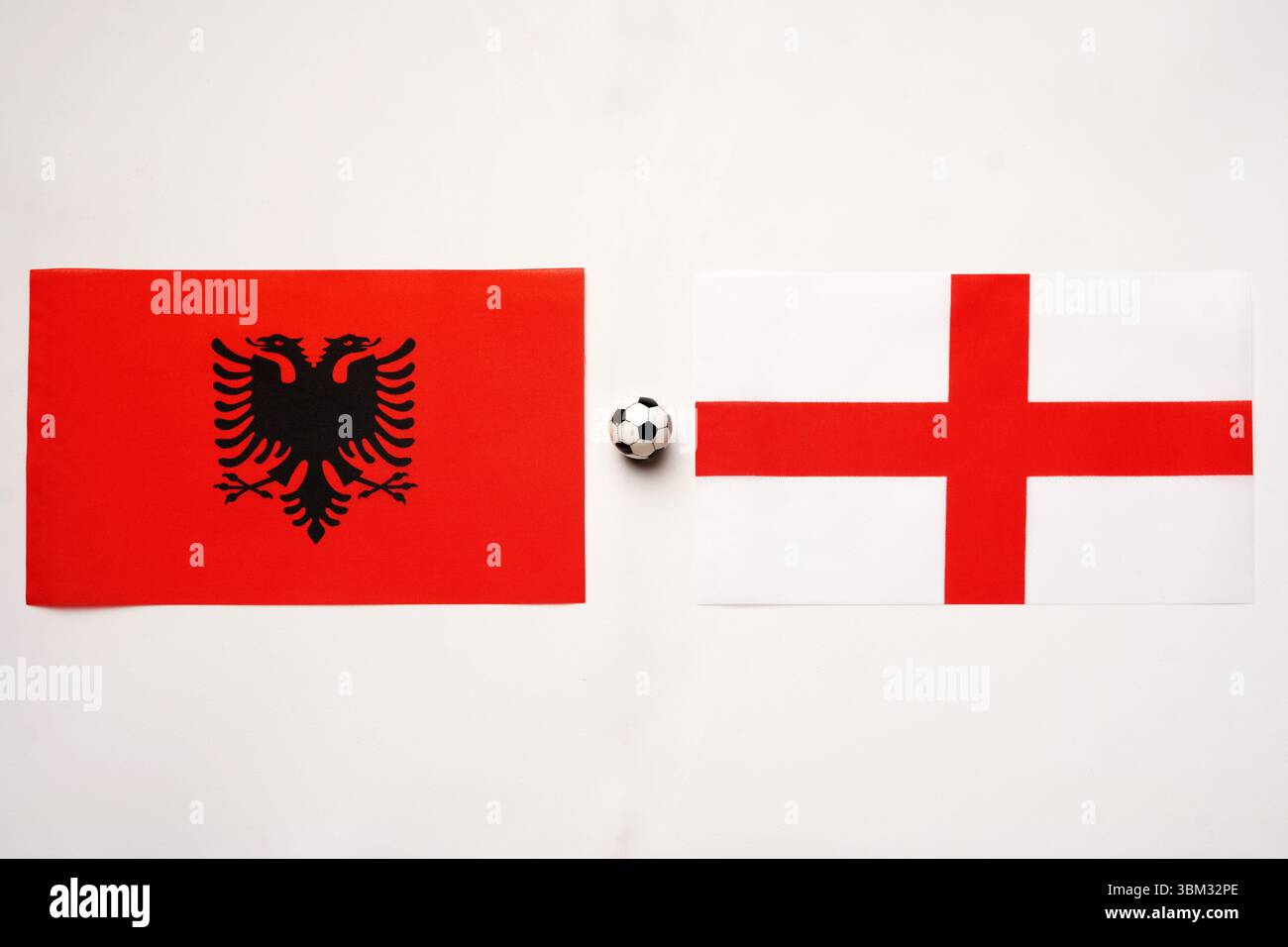 Albania vs England, Football match with national flags Stock Photo - Alamy