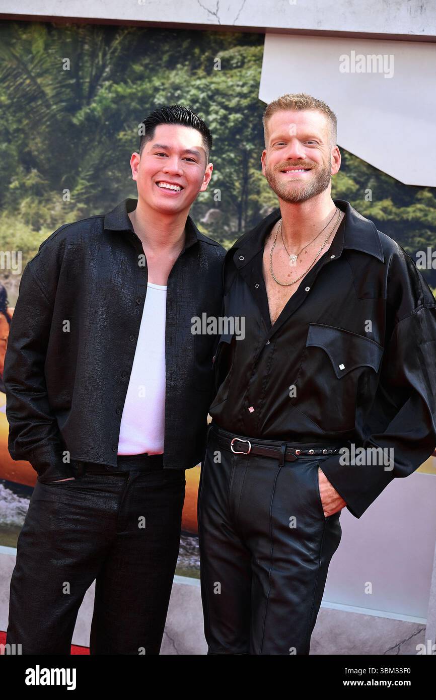 Mark Manio and Scott Youing attend the "Jurassic World Rebirth ...